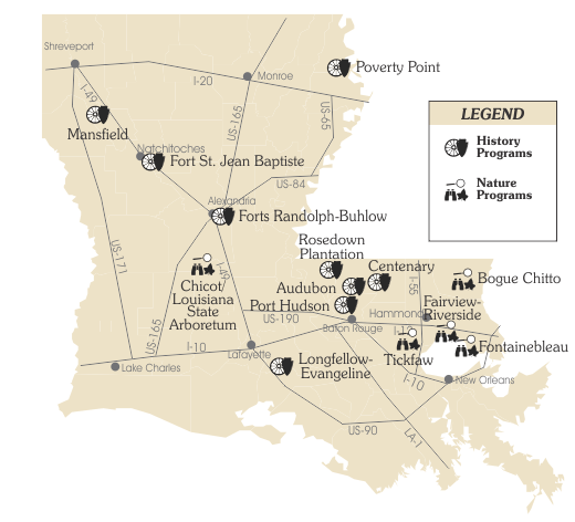 Map Of Louisiana State Parks - Map